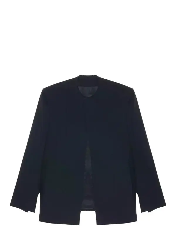 Carven Asymmetric Open Blazer - Black