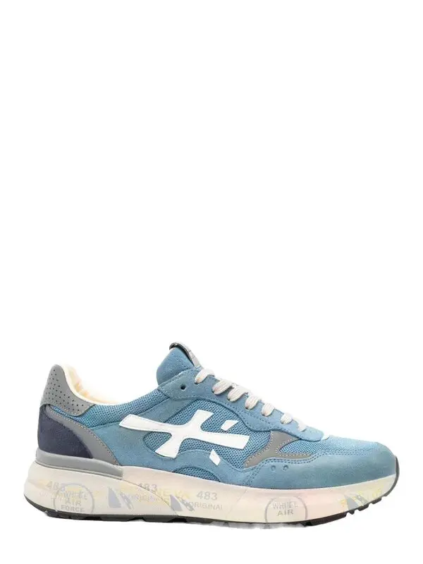 Premiata Logo-appliqué Sneakers - Blue