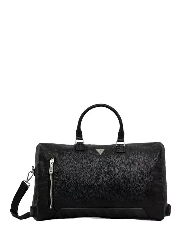 Guess Textured Duffle Bag - Black
