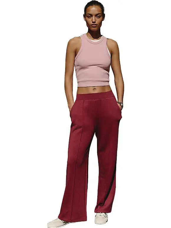 Beyond Yoga Softspring Wide-leg Pants - Moody Burgundy