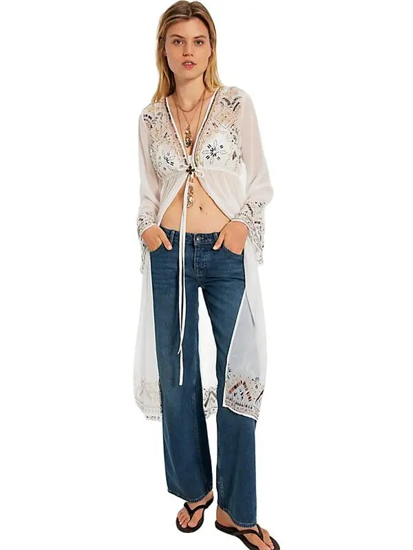 Free People Mirabella Maxi Top - Whisper White