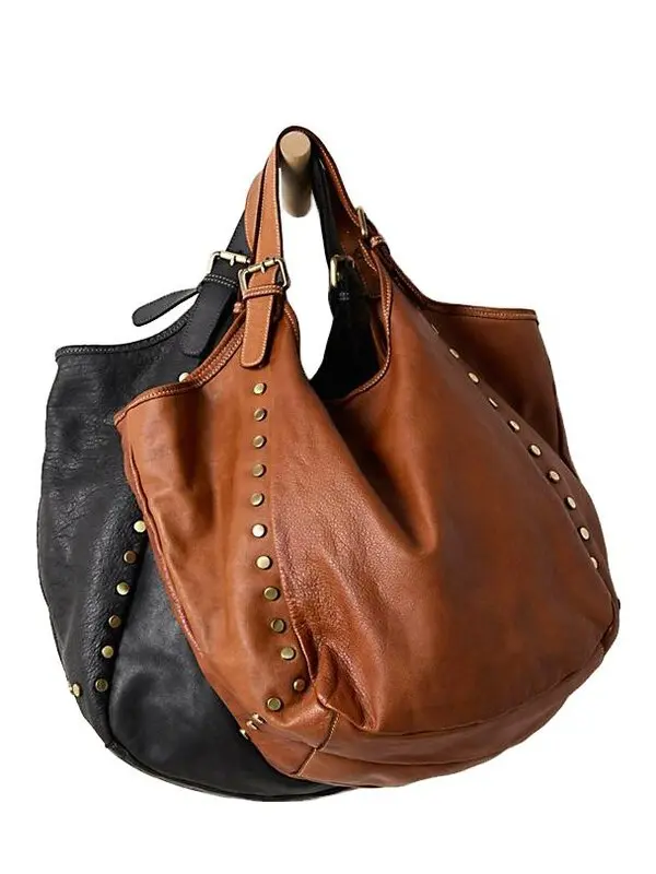 BOLSA NOVA Slouchy Stud Tote - Black