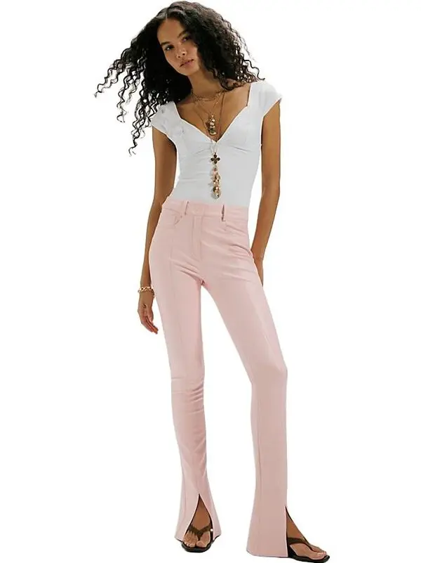Norma Kamali Spat High-rise Pants - Ballet Pink