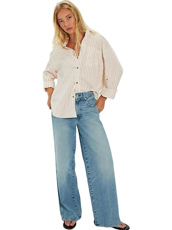 AMO Kira Wide-leg Jeans - Drift