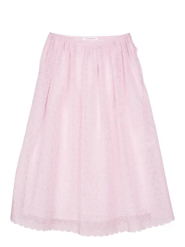 Cecilie Bahnsen Midi Skirt - Rosa