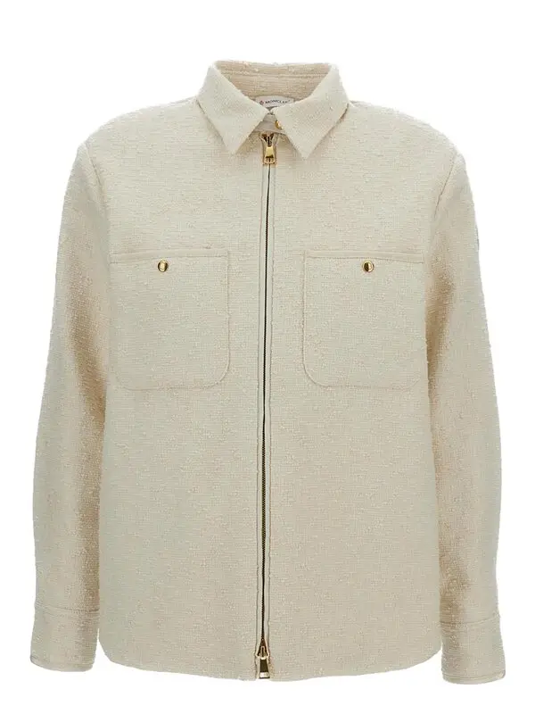 Moncler Padded Shirt Jacket - White