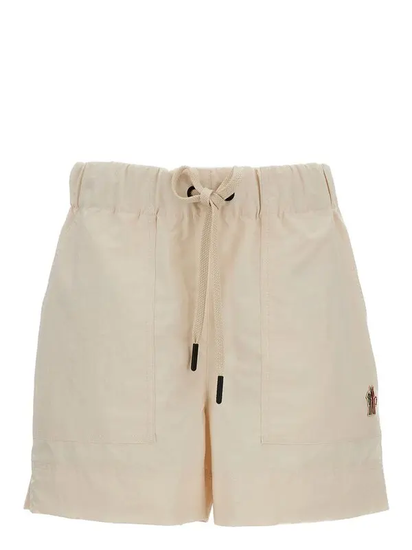 Moncler Technical Fabric Shorts - Bianco