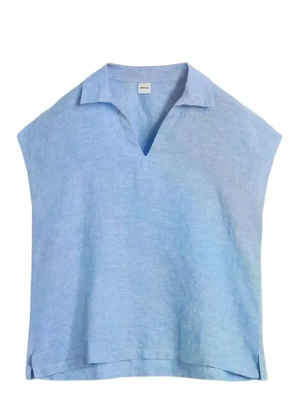 Aspesi V-neck Top - Blue