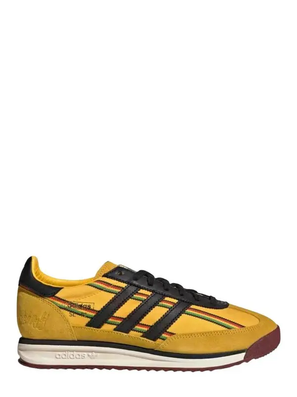 Adidas X Bob Marley Sl72 Rs Striped Sneakers - Yellow
