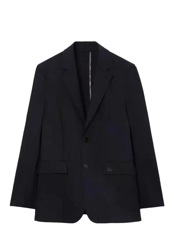 Burberry Seersucker Tailored Blazer - Blue