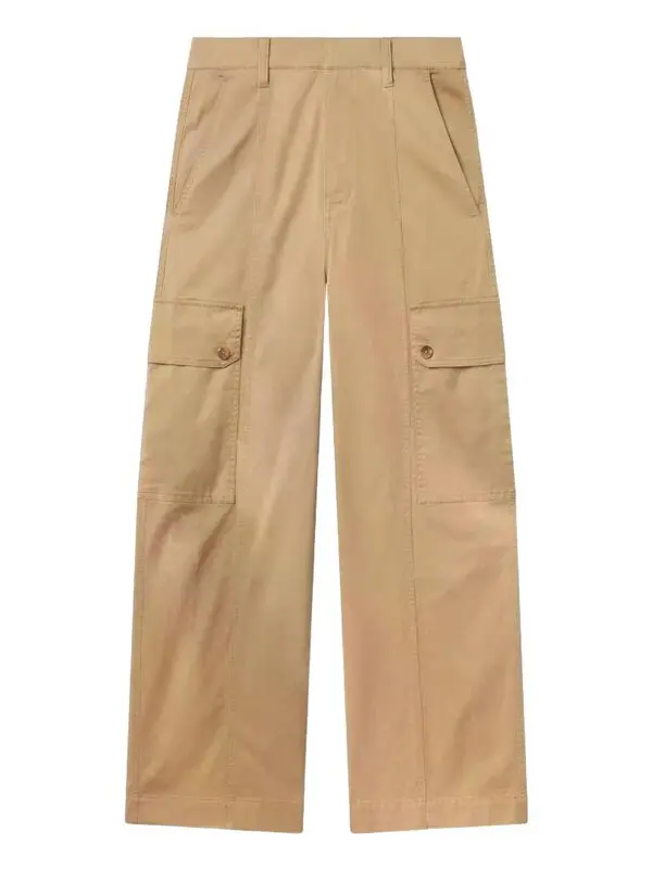 A.L.C. Carter Buttoned Patch-pocket Trousers - Neutrals