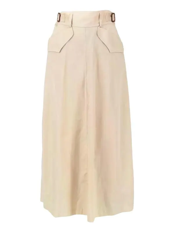 MONDRAIN A-line Midi Skirt - Neutrals