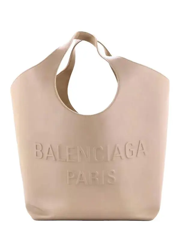 Balenciaga Mary Kate Leather Medium Tote Bag - Neutrals