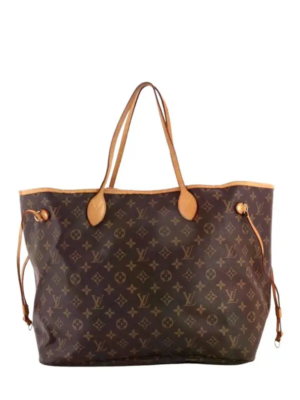 LOUIS VUITTON Neverfull Monogram Canvas Gm Tote Bag - Brown