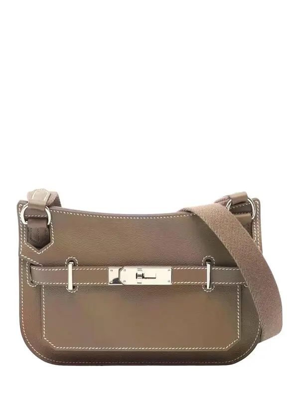 Hermès 2024 Mini Evercolor Jypsiere Crossbody Bag - Brown