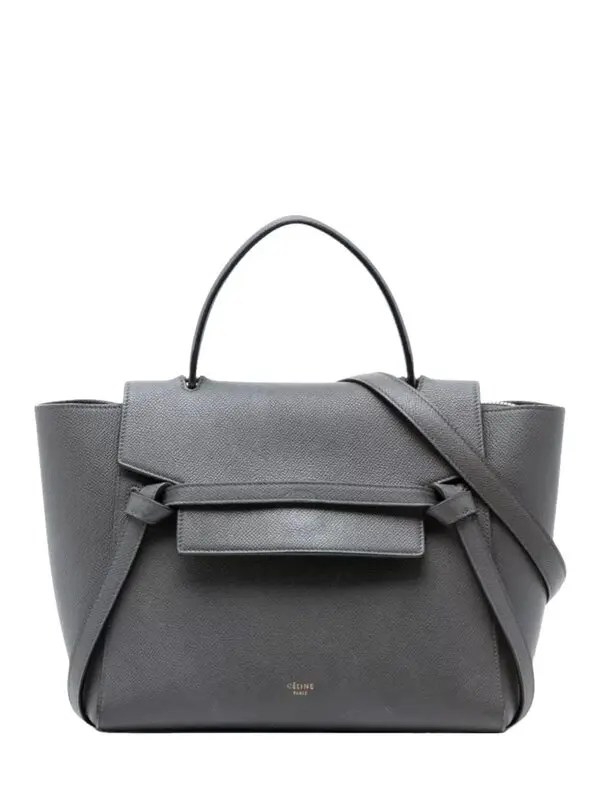 Celine 2017 Micro Grained Calfskin Belt Bag - Grey
