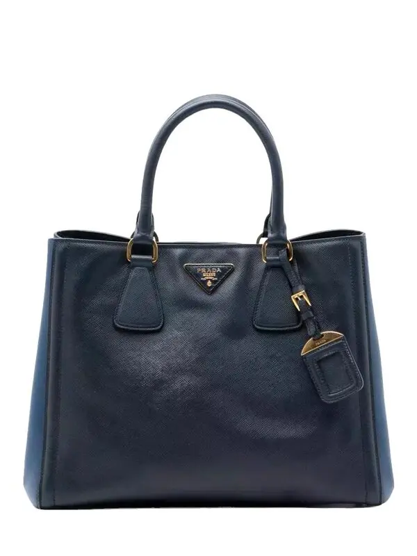 Prada Saffiano Lux Galleria Satchel - Blue