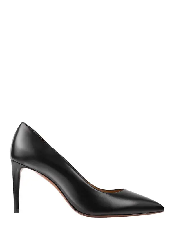 Ralph Lauren Armissa 75 Mm Calfskin Pump - Black