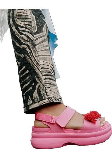 Pink Soho Y-strap Flatform Sandals - Pink