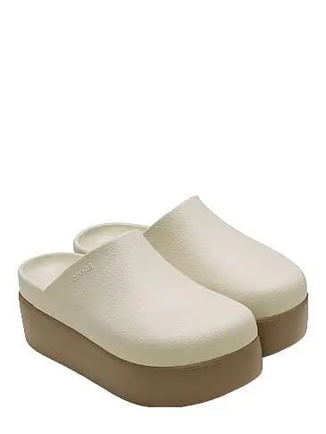 Pink Dylan Platform Clogs - Beige