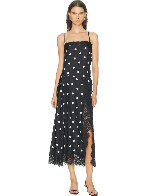 Sportmax Capo Dress - Black Spotted