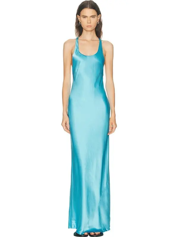 Staud Juanita Maxi Dress - Pool