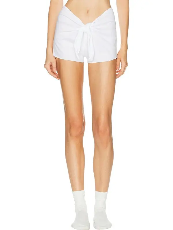 SKIMS Cotton Jersey Coverups Short - Snow