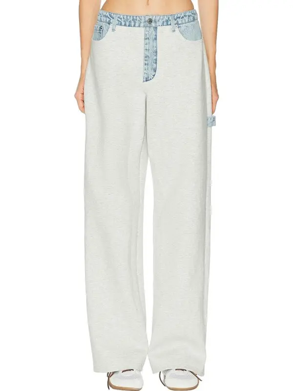 SEROYA Travis Pant - Light Grey & Coastline