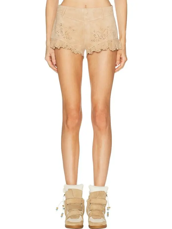 LoveShackFancy Azalure Short - Berkshire Tan