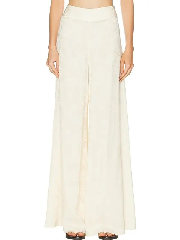 Johanna Ortiz Jacquard Musical Pant - Ecru