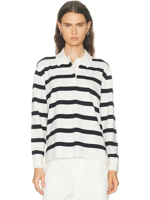 Jenni Kayne Post Pullover Sweater - Ivory & Navy Stripe