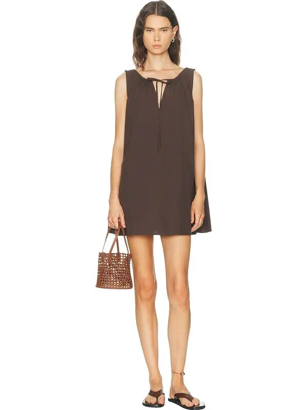 DEIJI STUDIOS Drawcord Dress - Sepia