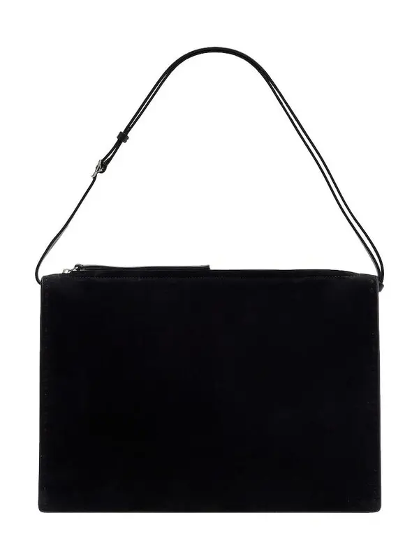 Phoebe Philo Glove Pochette Suede Shoulder Bag - Black