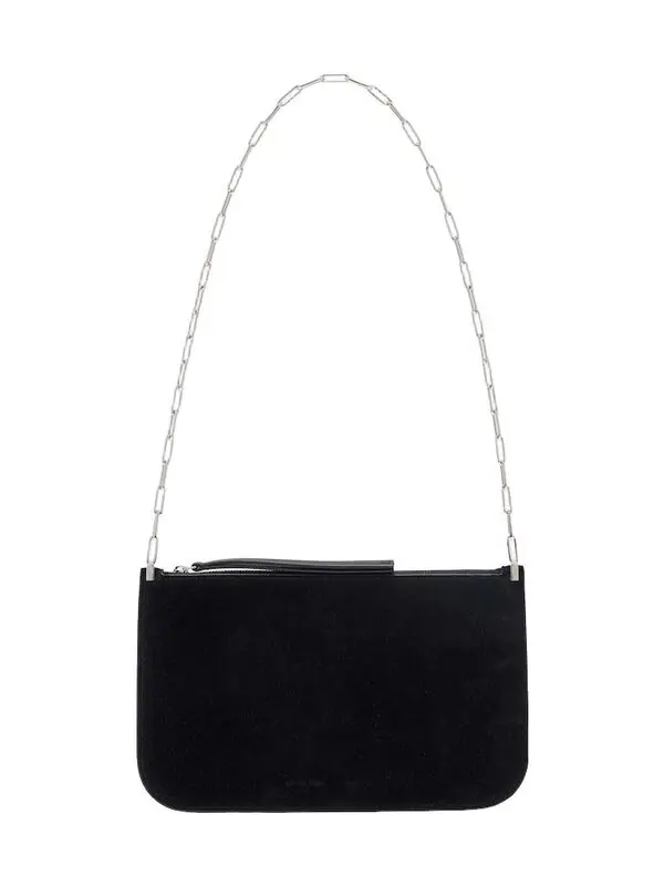 Phoebe Philo Slip Suede Pouch - Black