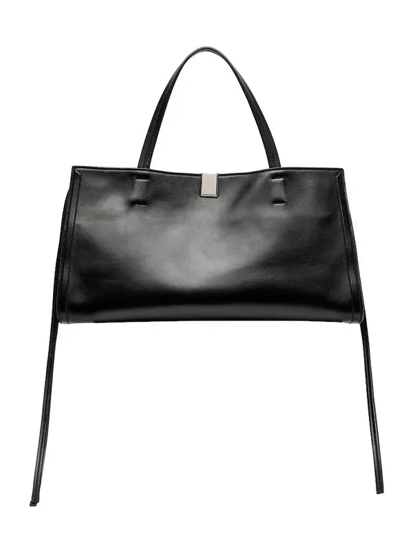 Phoebe Philo Small Kit Cabas Leather Tote Bag - Black