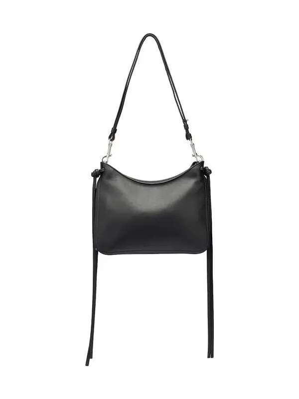 Phoebe Philo Small Gig Leather Shoulder Bag - Black