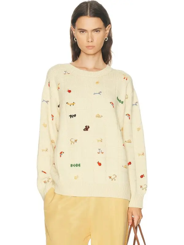 BODE Zoologist Sweater - Cream