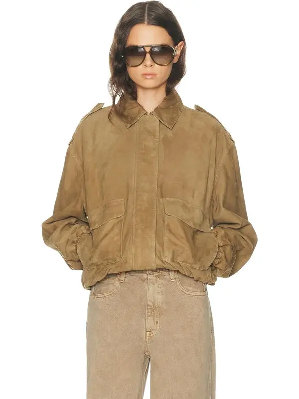 ARMA Halti Lamb Suede Jacket - Olive