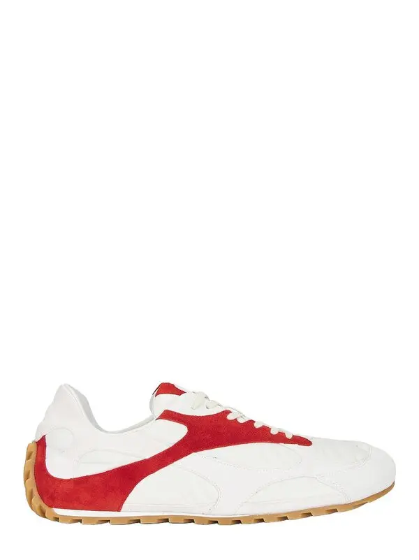 Bottega Veneta Orbit Flash Sneaker - Optic White & Cardinal