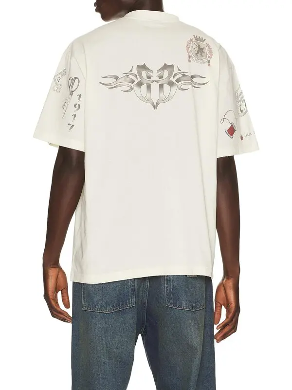 Balenciaga Medium Fit T-shirt - Cream
