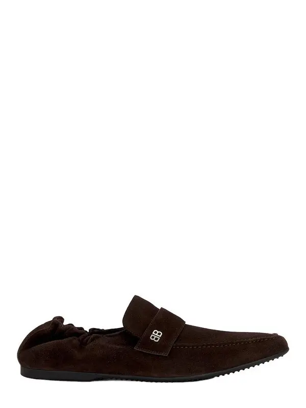 Balenciaga Palermo Loafer Bb - Brown & Ag Silver