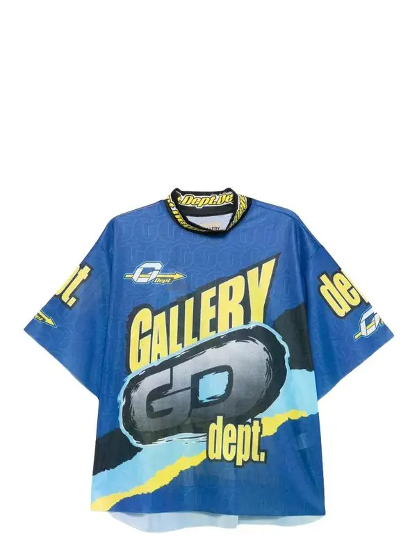 GALLERY DEPT. Graphic-print Crew-neck T-shirt - Blue