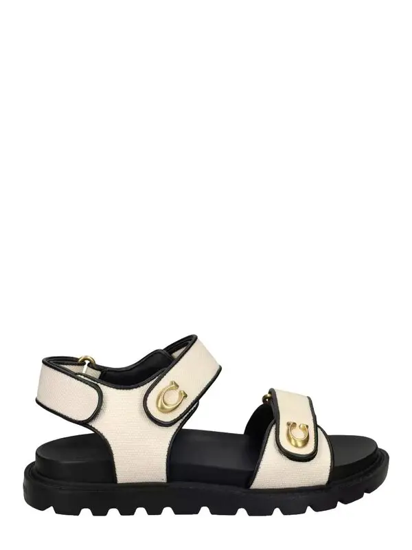 COACH Brynn Logo Sandals - Neutrals