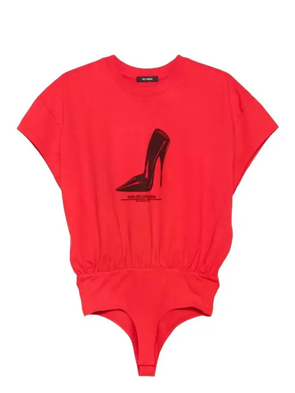 WILLY CHAVARRIA Logo-print T-shirt - Red