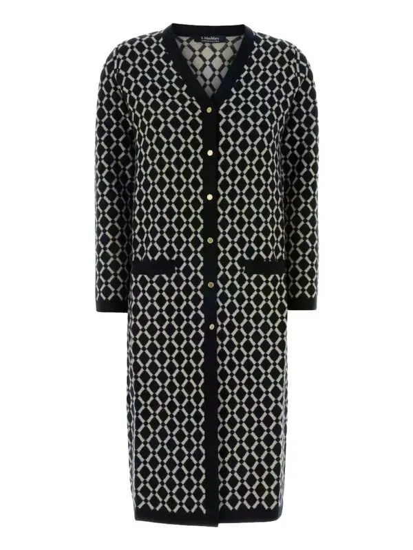 Max Mara Azzurro Wool Cardigan - Blue