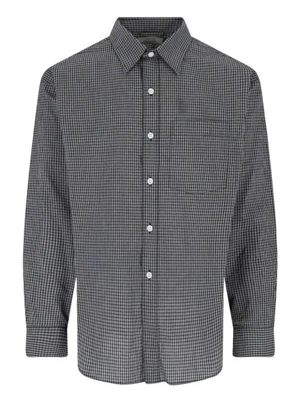 MFPEN Checked Long-sleeve Shirt - Black