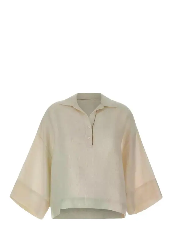 Eleventy V-neck Polo Shirt - Neutrals