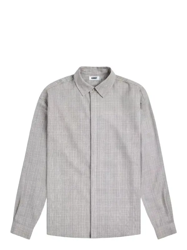 KROST Check-pattern Shirt - Grey
