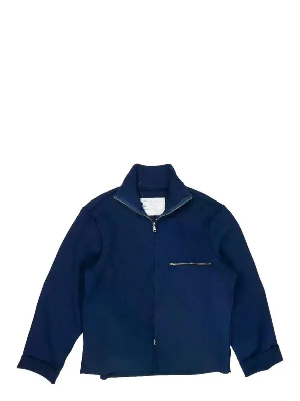 CAMIEL FORTGENS Zip-up Cardigan - Blue