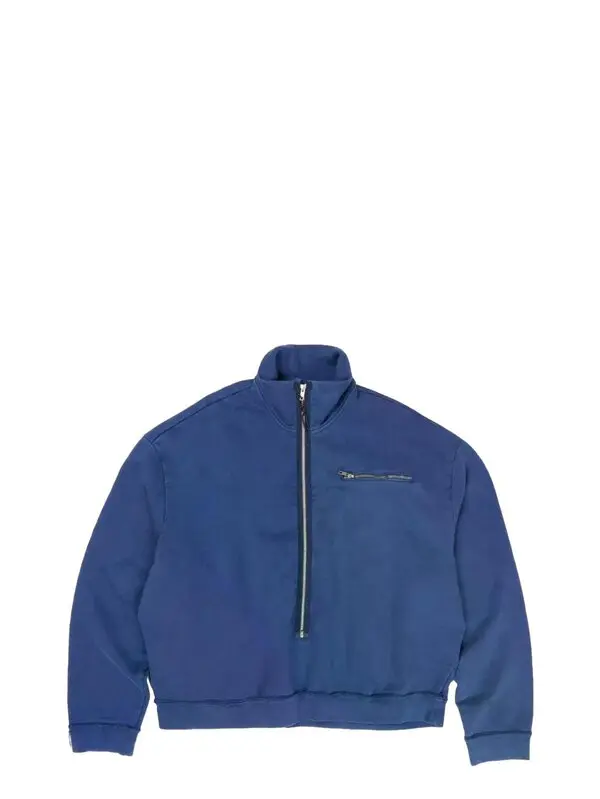 CAMIEL FORTGENS Half-zip Long Sleeve Sweatshirt - Blue